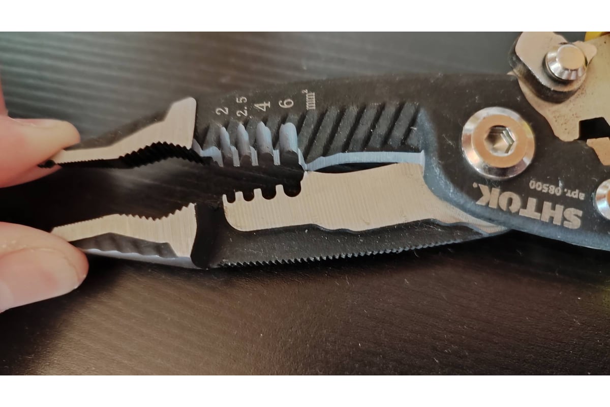 Многофункциональные электромонтажные клещи 6-в-1 SHTOK серия ACRUX, 210 ...