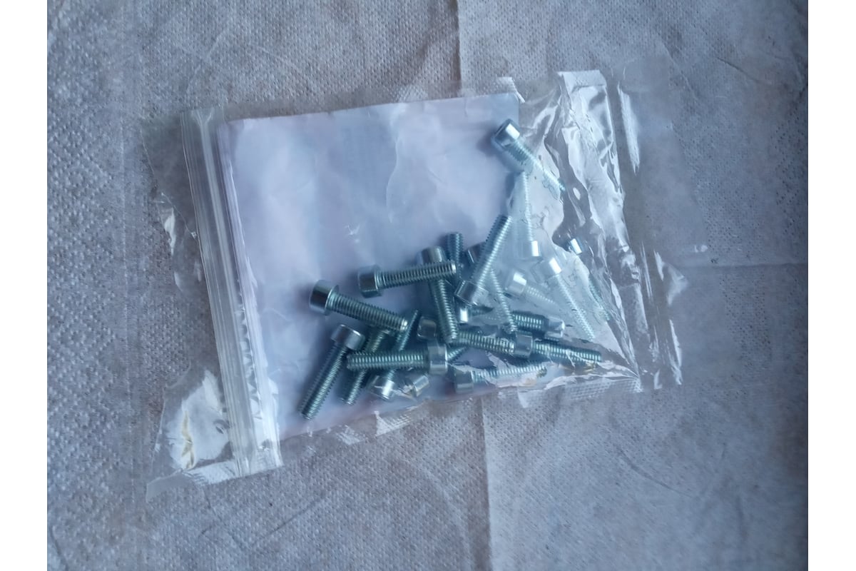 Болт Tech-Krep DIN912 с цилиндрической головкой и внутренним шестигранником 5х20 20 шт - пакет ...