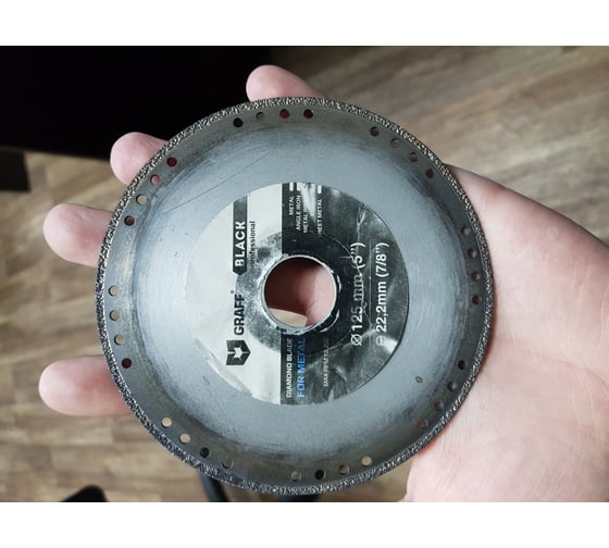 Диск алмазный отрезной по металлу Black (125 мм) для УШМ GRAFF GDDM125B ...