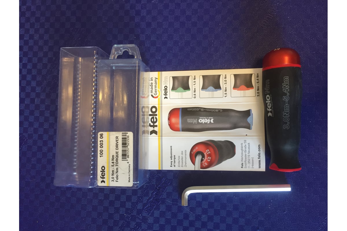 Рукоятка c регулировкой крутящего момента Серия Nm 3,0-5,4 Нм Felo ...