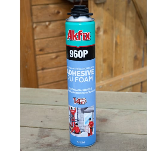 Клей-пена для пенополистирола и пенопласта Akfix 960P, 900 гр. FA009 ...