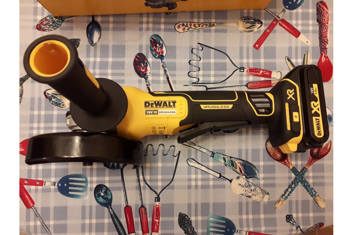 Бесщеточная угловая шлифмашина DEWALT 18 В XR DCG406N - выгодная цена ...