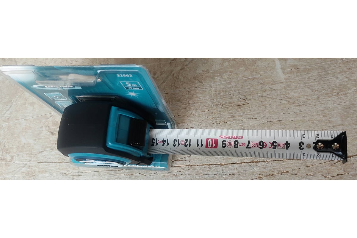 Рулетка Komfortabel, 5 м х 25 мм обрезиненный корпус GROSS 32562 ...