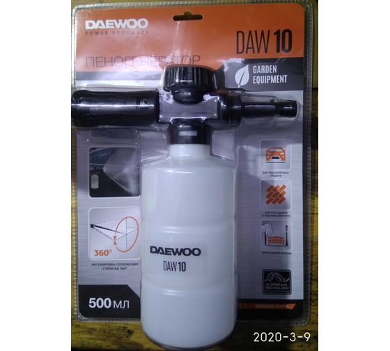 Пеногенератор Daewoo DAW 10 - выгодная цена, отзывы, характеристики, 1 ...