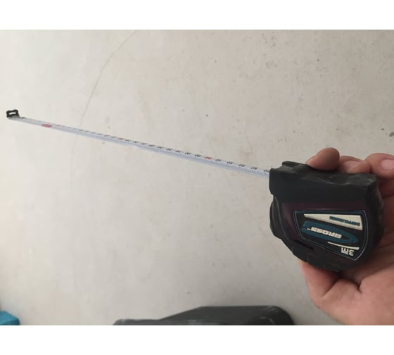 Рулетка GROSS Doppelhaken 3м x 16мм, односторонний зацеп, нейлон ...