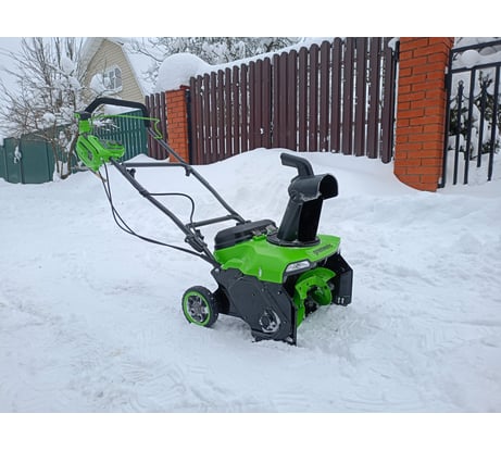 Отзывы о снегоуборщике аккумуляторном бесщеточном GD40STX2, 40V, 51 см ...